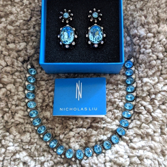 Nicholas Liu | Jewelry | Stunning Nicholas Liu Necklaceearring Set ...